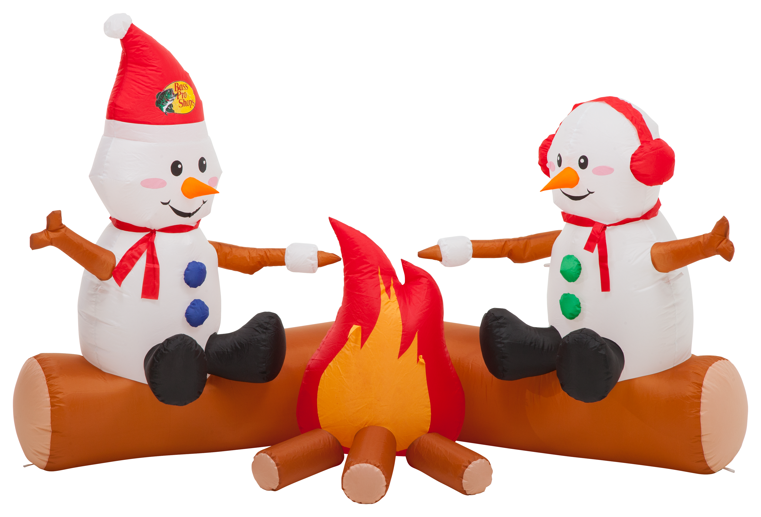 Bass Pro Shops Campfire Snowmen Inflatable | Bass Pro Shops